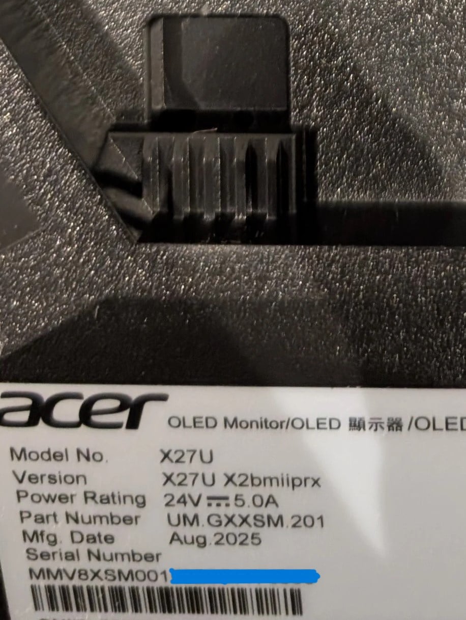 How do I mount the Acer X27U X2 Display on a Monitor Arm? - Acer Community