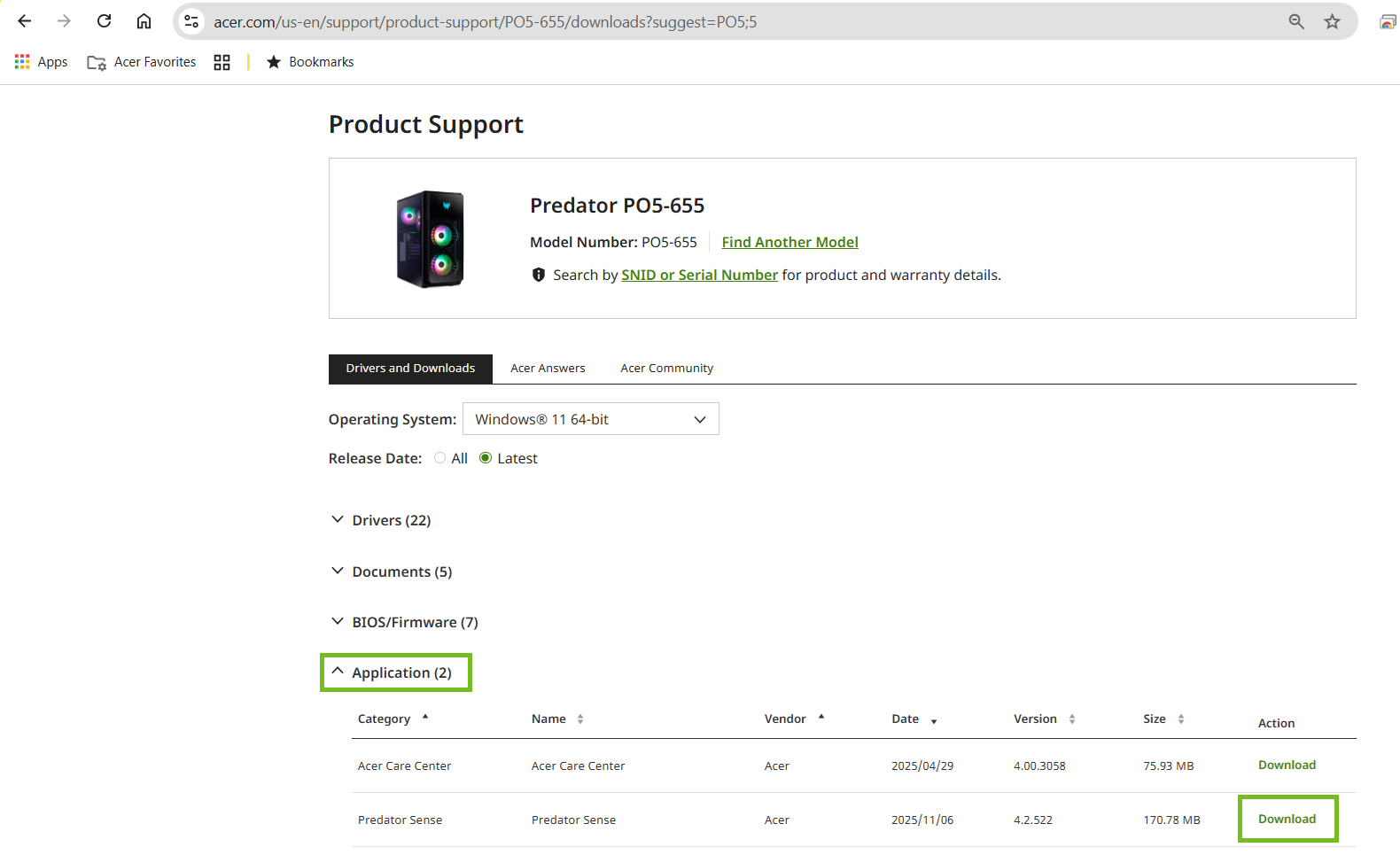 0x803F8001 Error When Launching PredatorSense Software - Acer Community