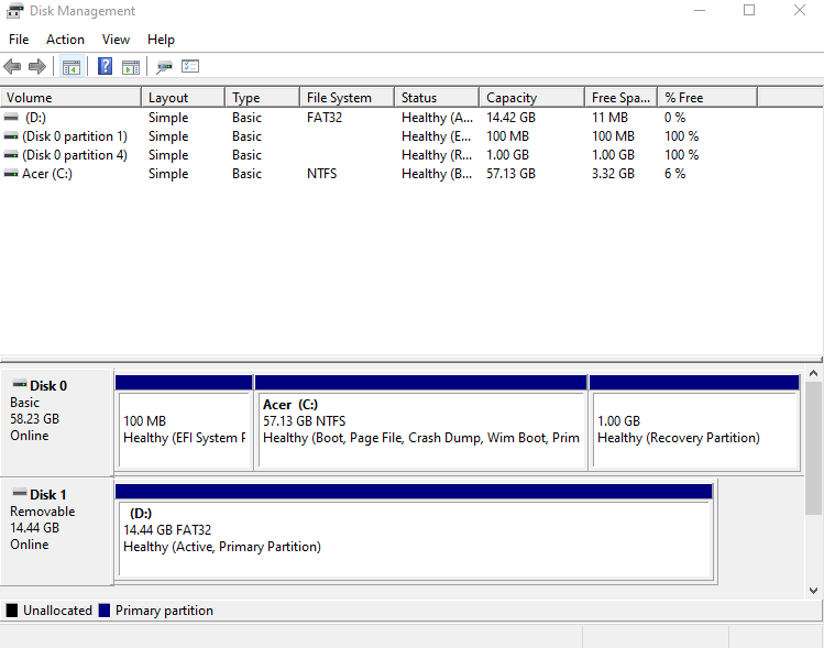 HDD Not Showing Acer Community