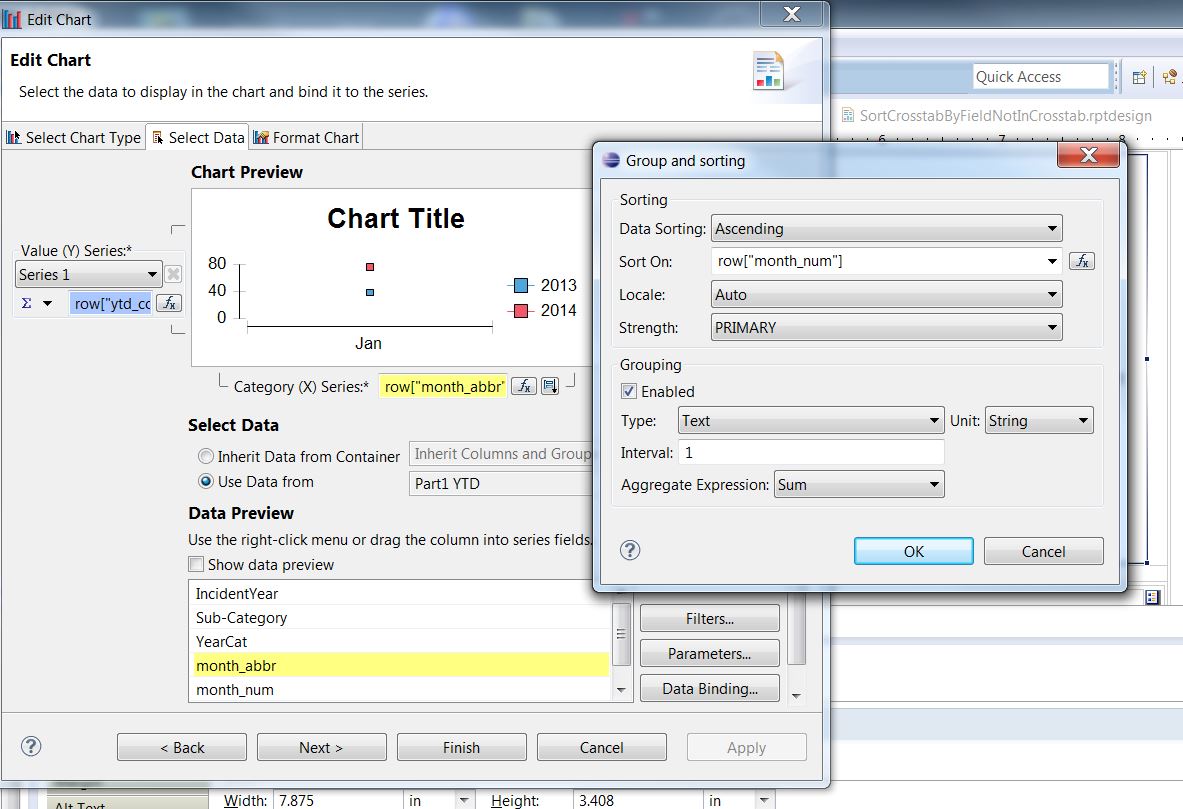 Chart X Axis Custom Sorting Sorting By Another Column In Dataset — Opentext Forums
