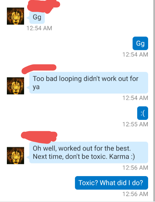 Just had a killer saying the only way I won was because I used dance ...