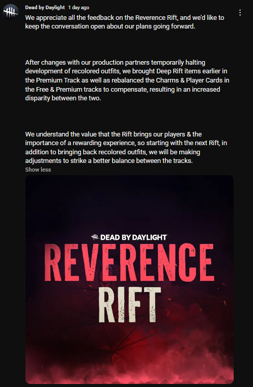 Dev Note About the Reverence Rift — BHVR