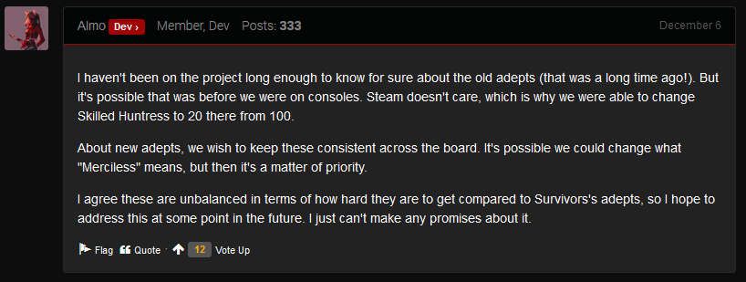 Killer Adepts (pls read Dev's) — BHVR