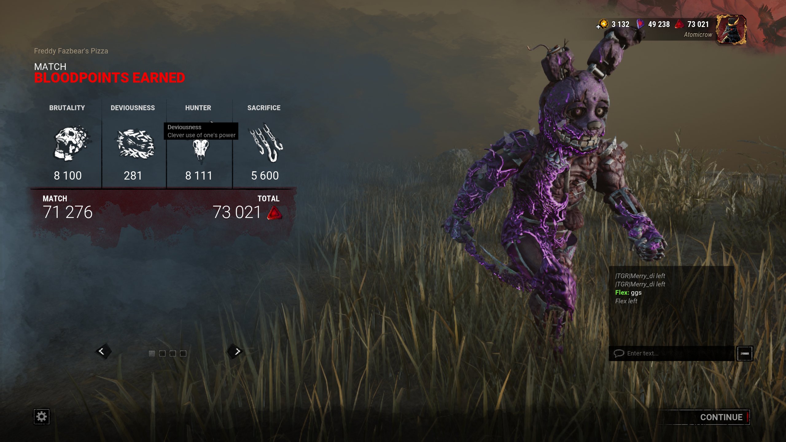 Springtrap's bloodpoint gains are still abysmal! — BHVR