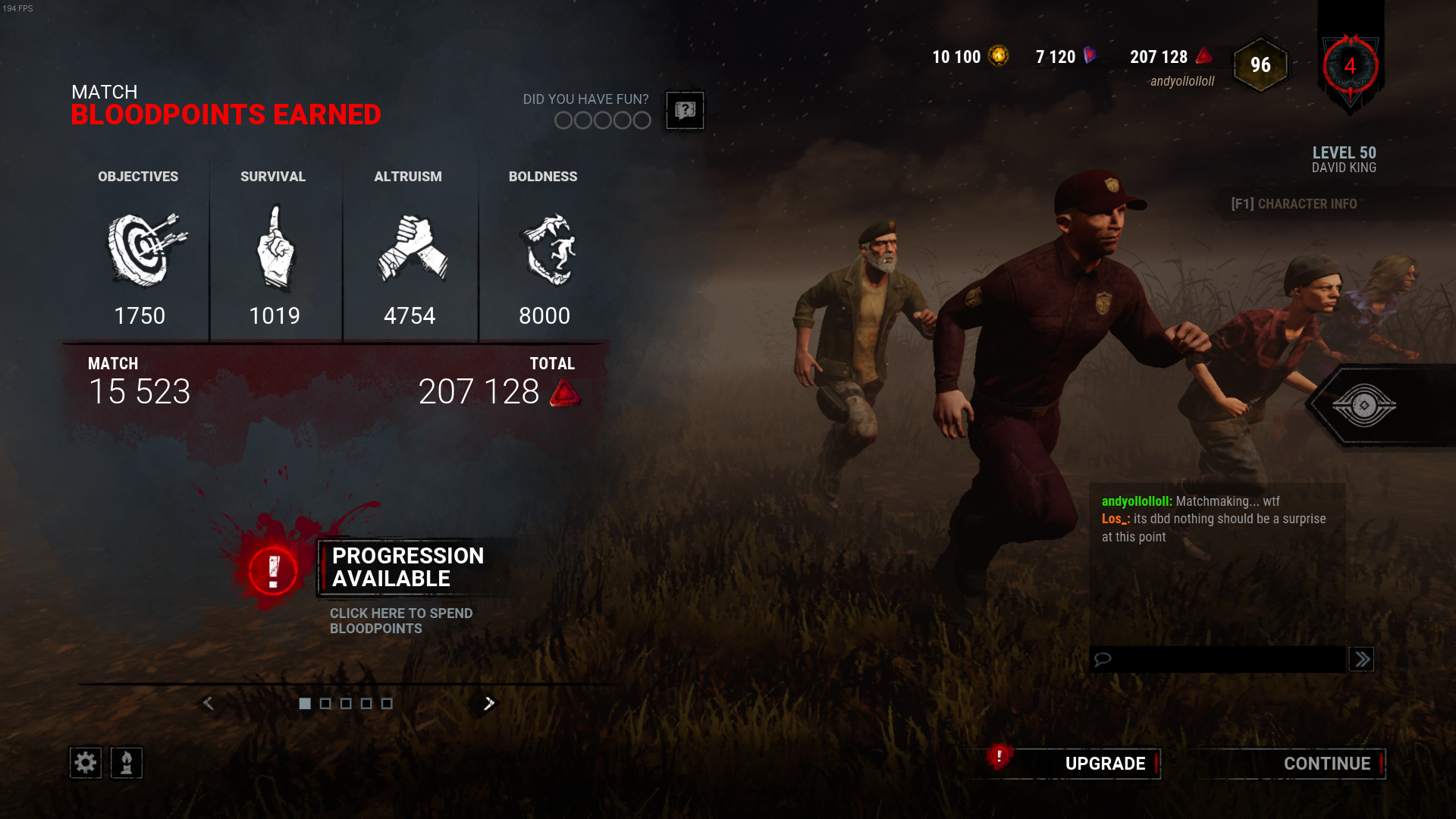 OMG what are they doing with Matchmaking? Buffing SWFs? — BHVR