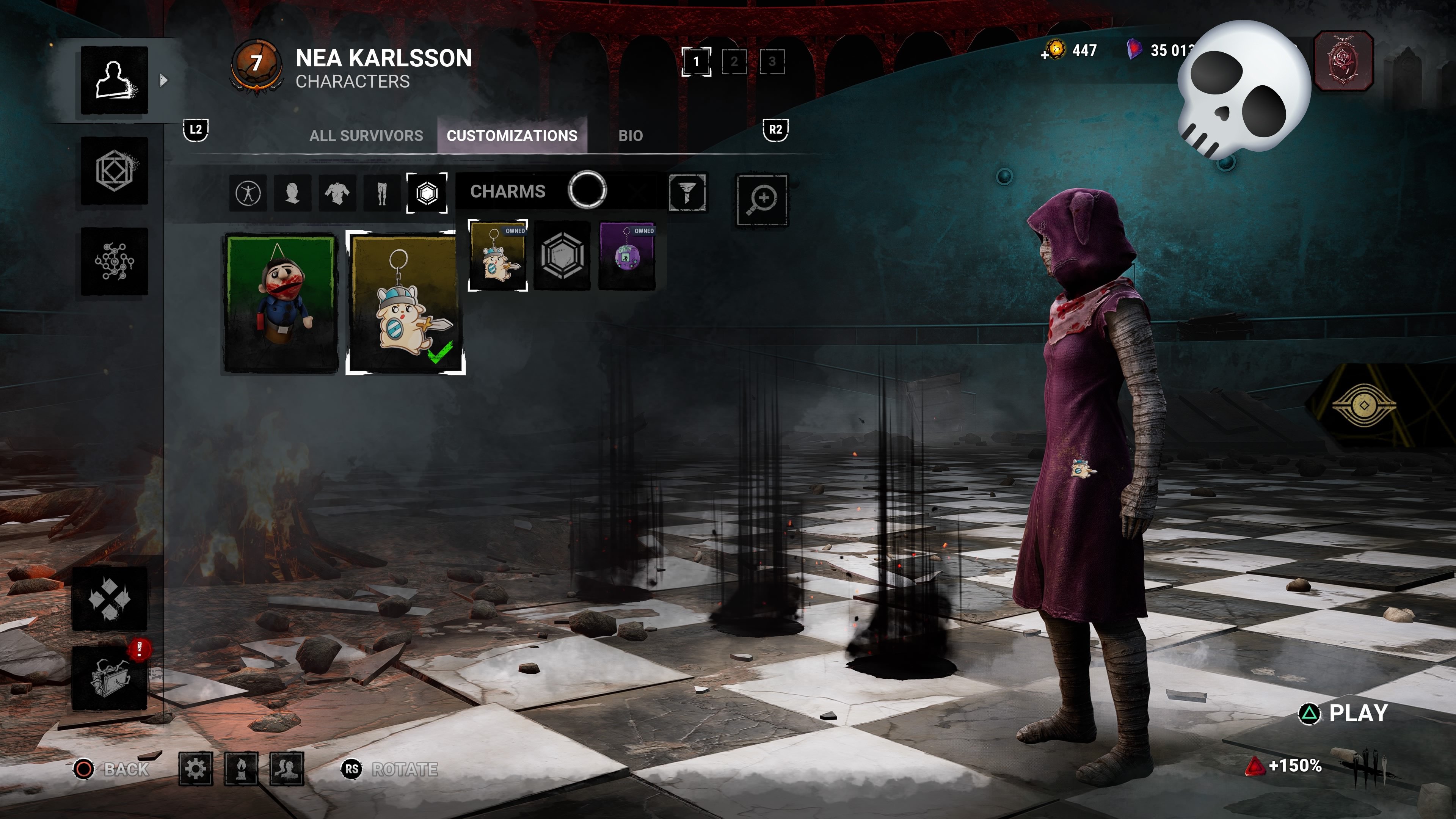Please can we get a search bar for charms in the customization tab? — BHVR