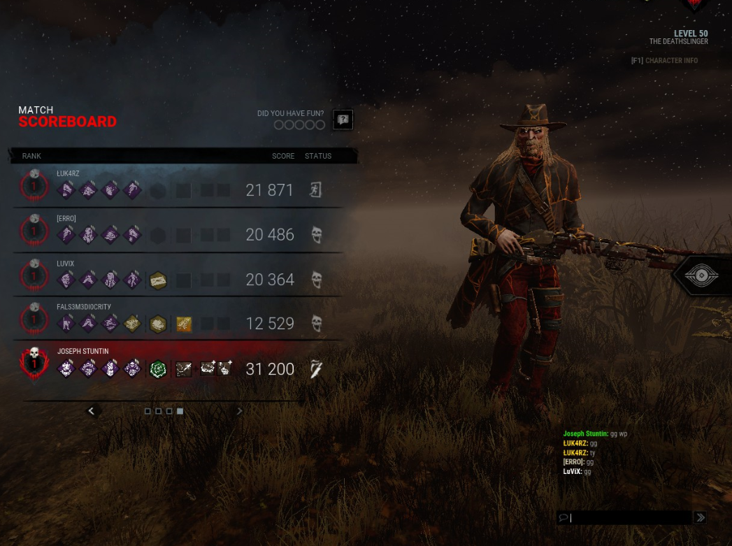 Dragon's Grip - Starting to become my favorite perk to run on Deathslinger — BHVR