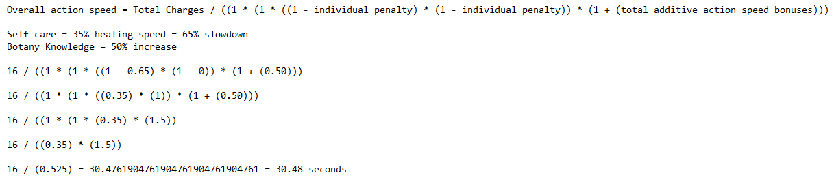 New Self Care and Botany question. — BHVR