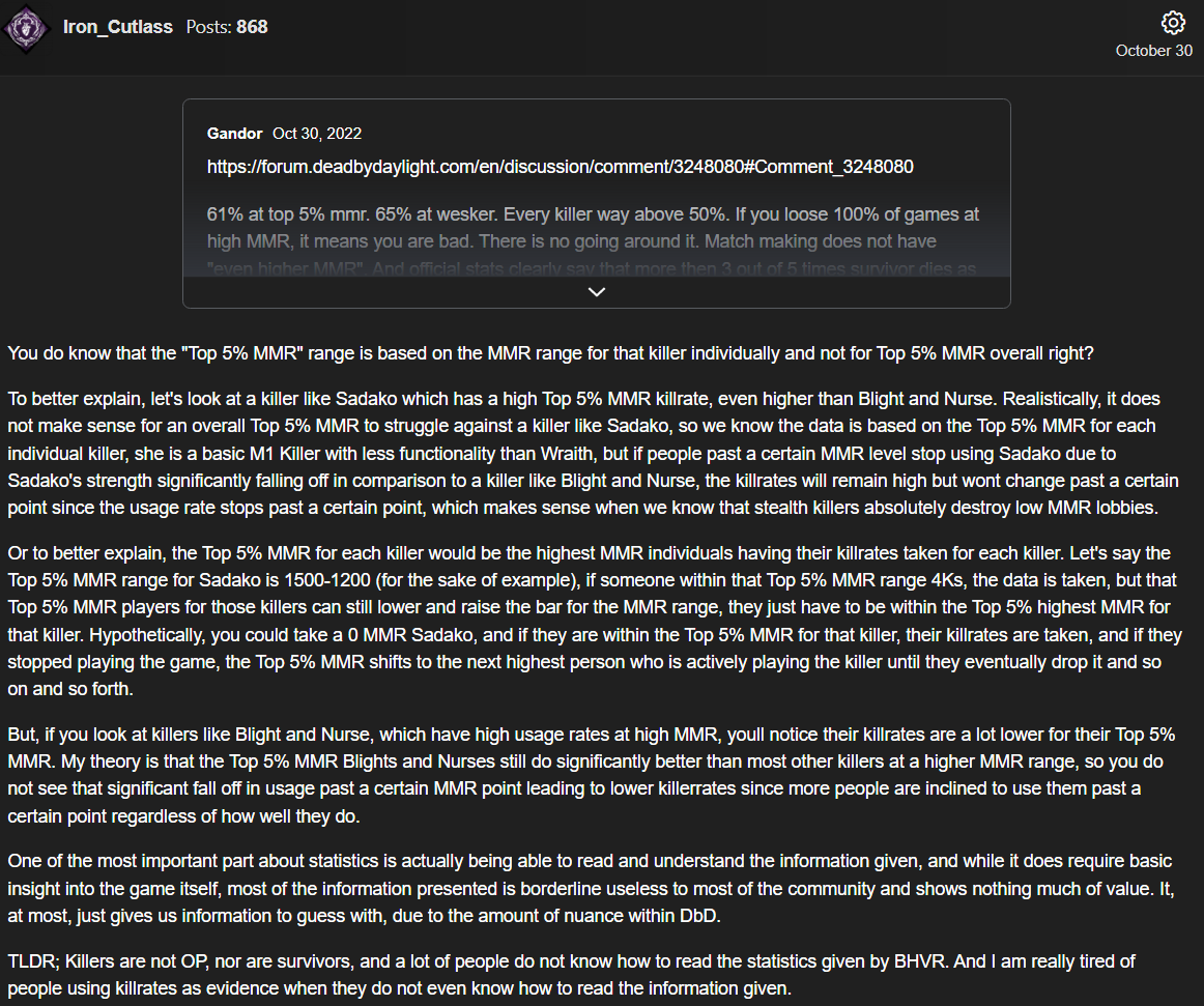 How killer sided maps should be? BHVR : YES ! 2.0 — BHVR