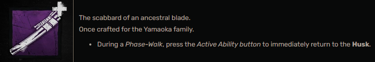 Add Wakizashi Saya to Spirit's basekit — BHVR