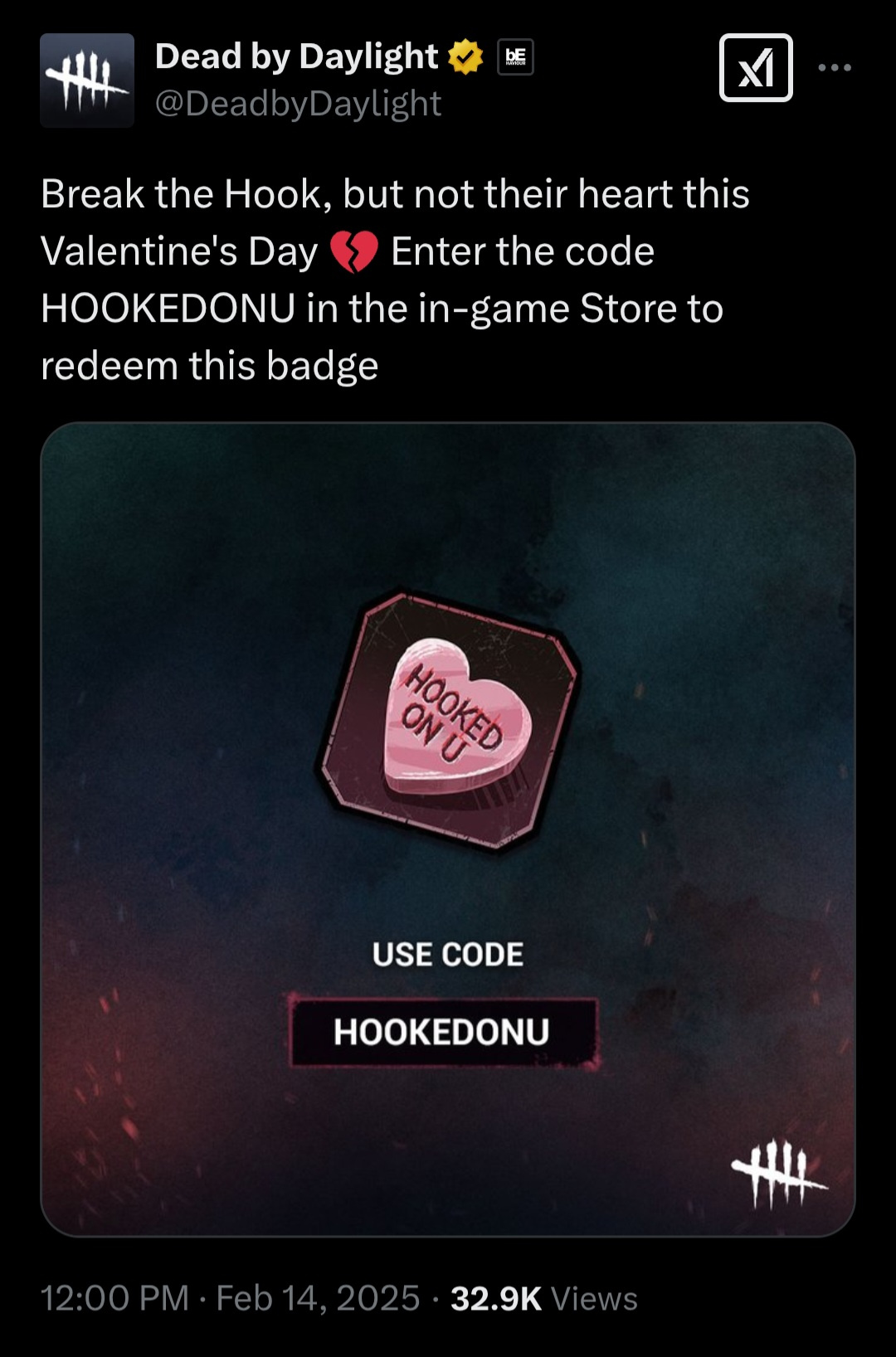 New Code for ️ Badge — BHVR
