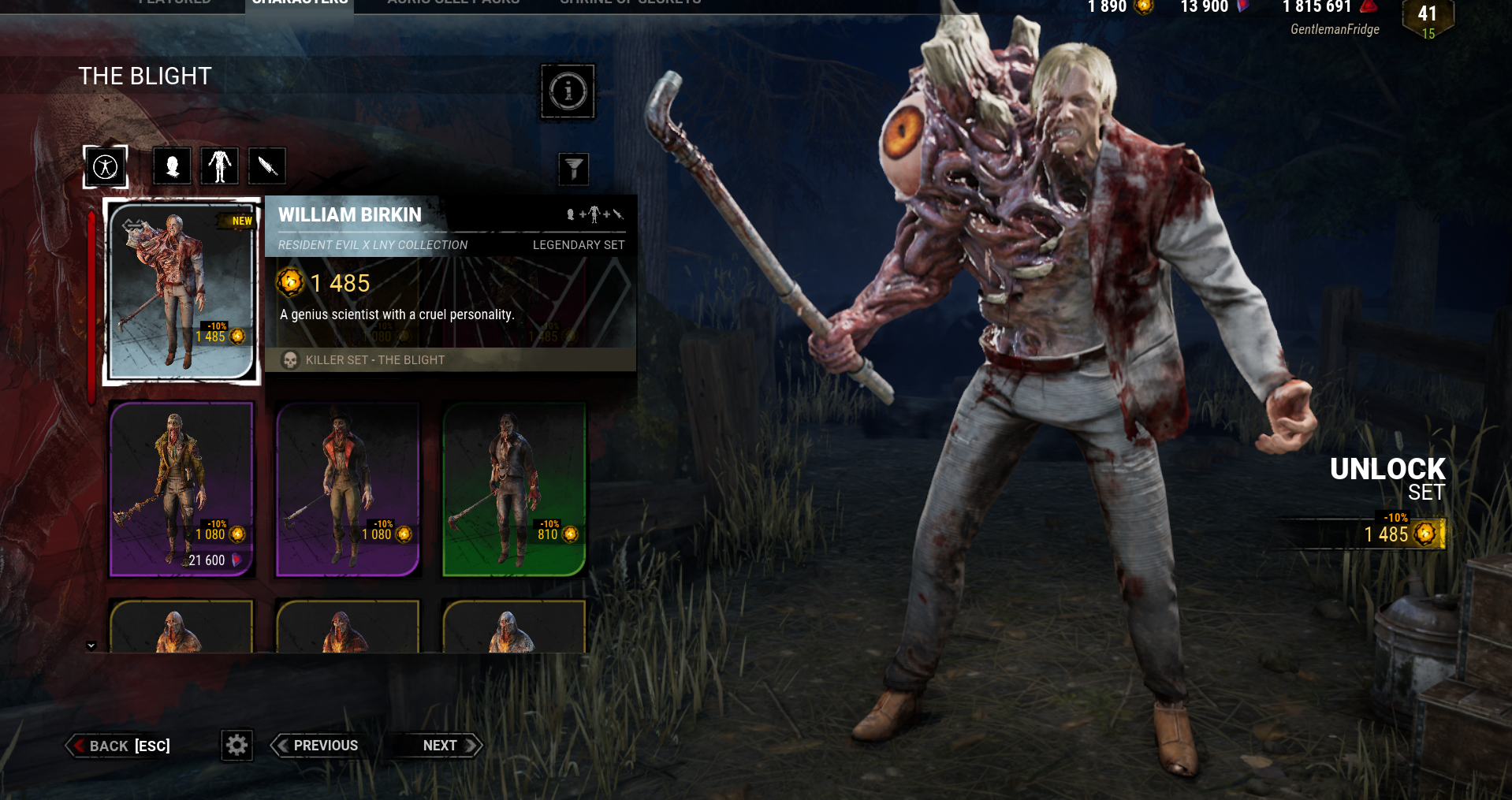 The new blight skin — BHVR