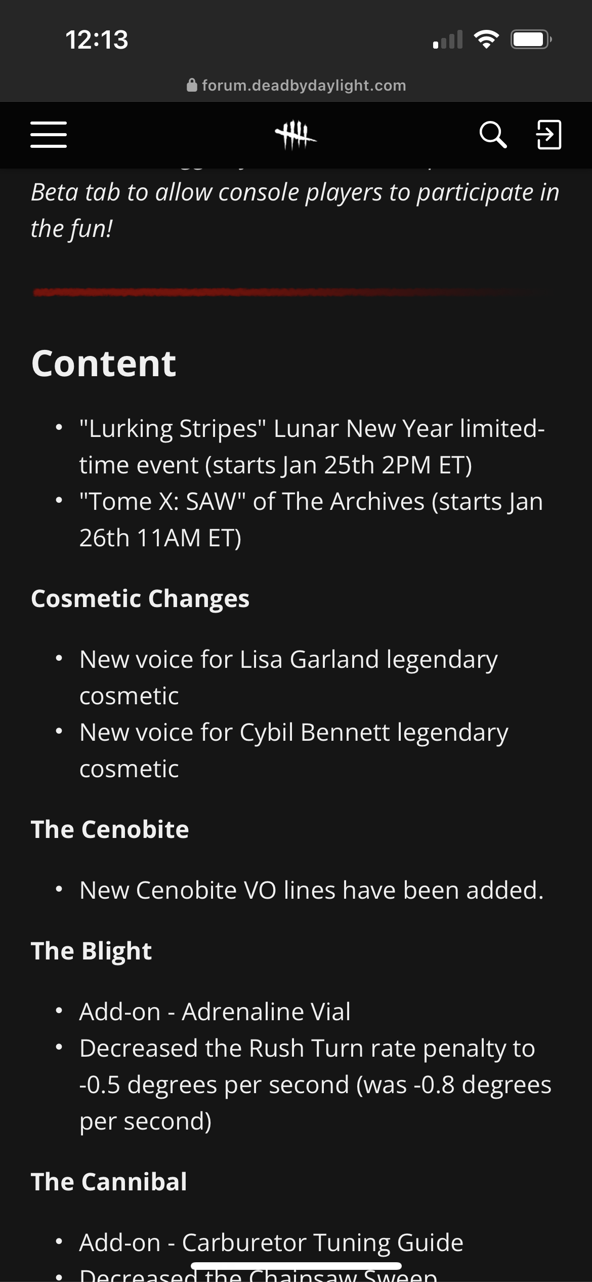 Cybil got new voice! — BHVR