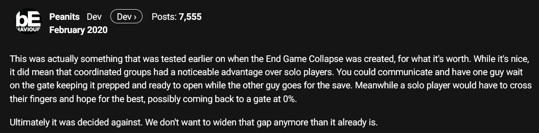 The Devs are funny — BHVR