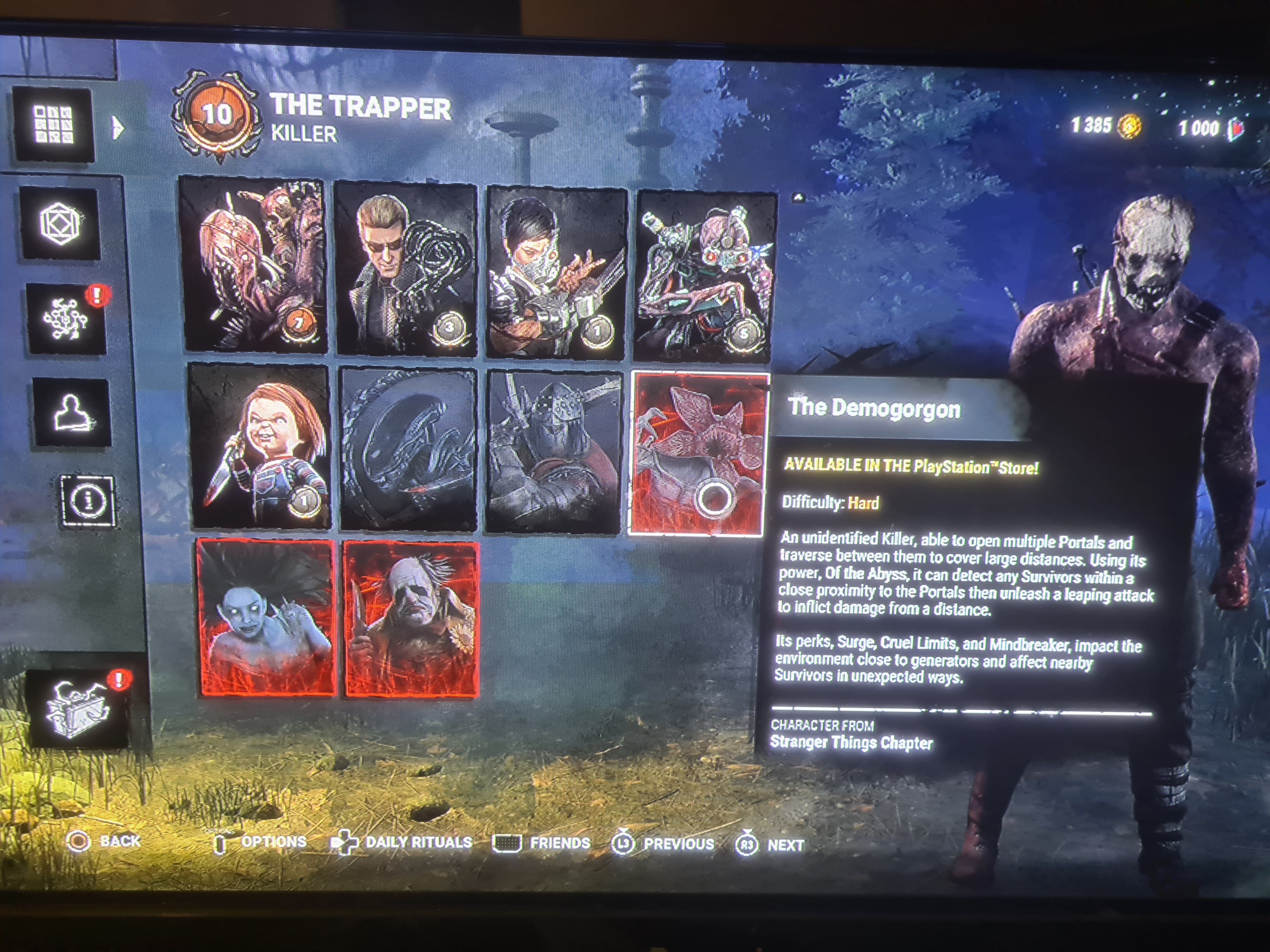 I just transferred from PS4 to PS5 and the characters I got from nightmare edition are locked — BHVR