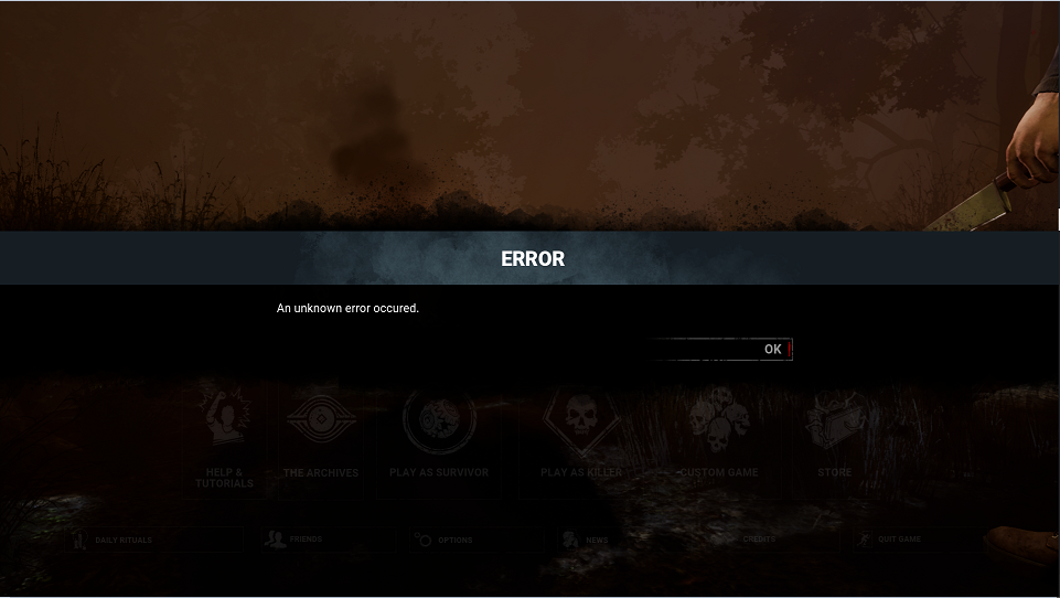 Getting error after every match and progress (pips) is not saved! — BHVR
