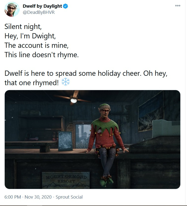 OMG DBD TWITTER — BHVR