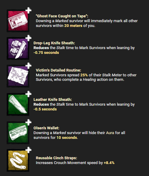 Ghostface's Add-Ons | Changes — BHVR