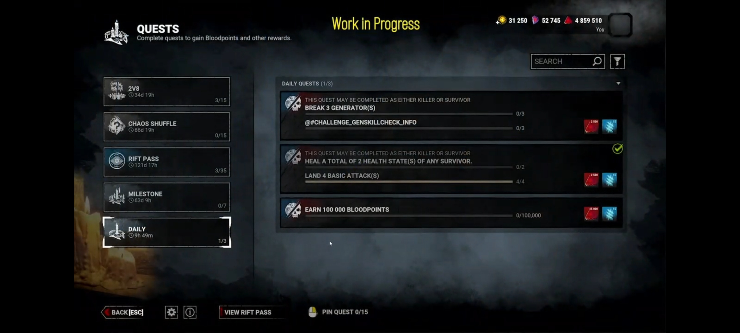 The new Archives & Quest system is GODLIKE — BHVR