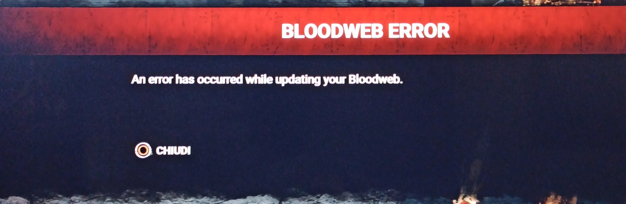 Bloodweb error — BHVR