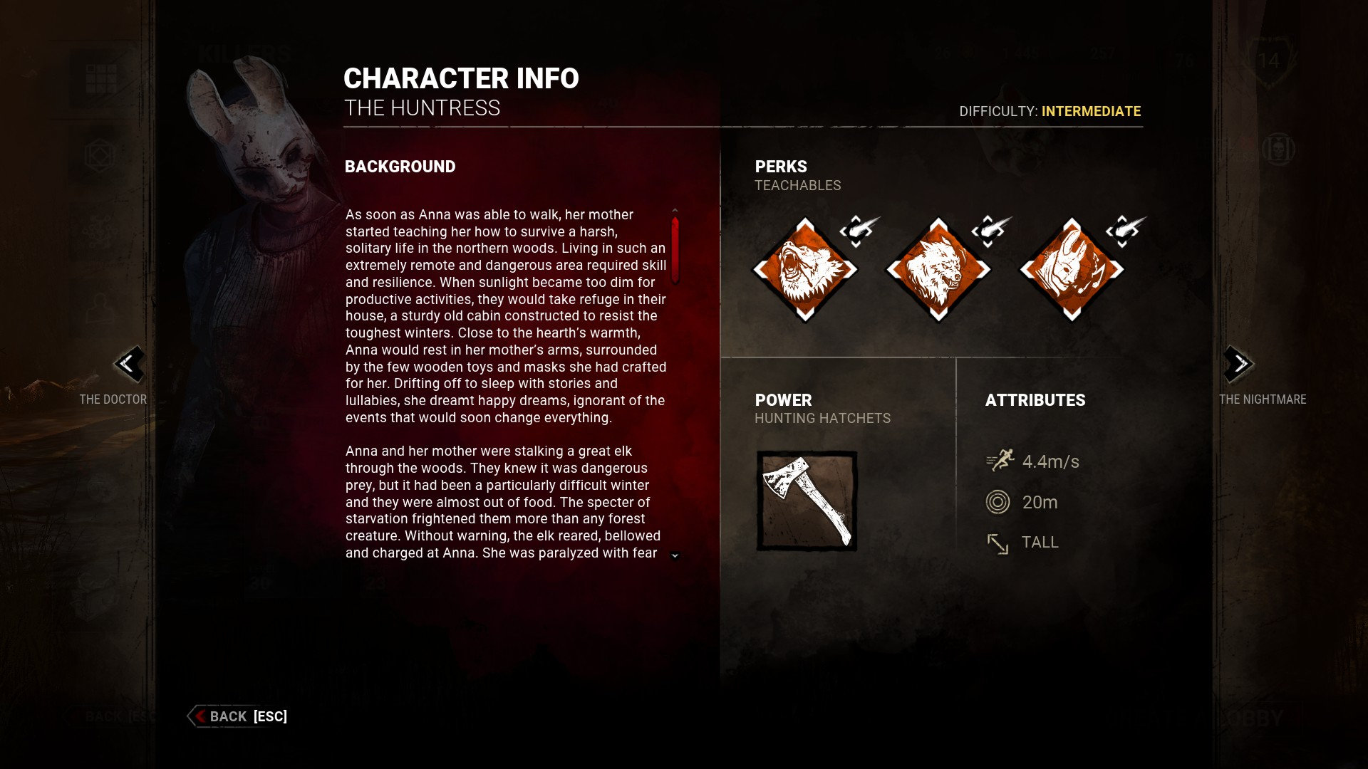 PSA: Character Info : r/deadbydaylight