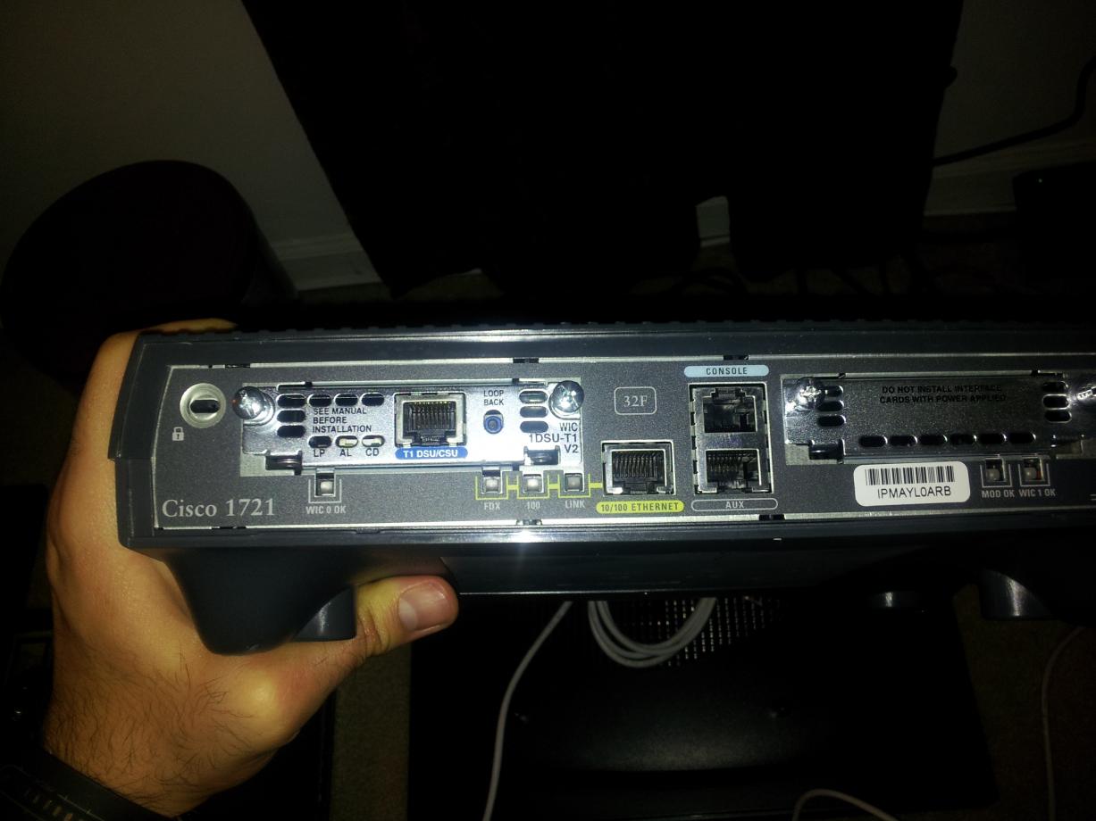 CCNA LaB Cisco 1721 Router — TechExams Community