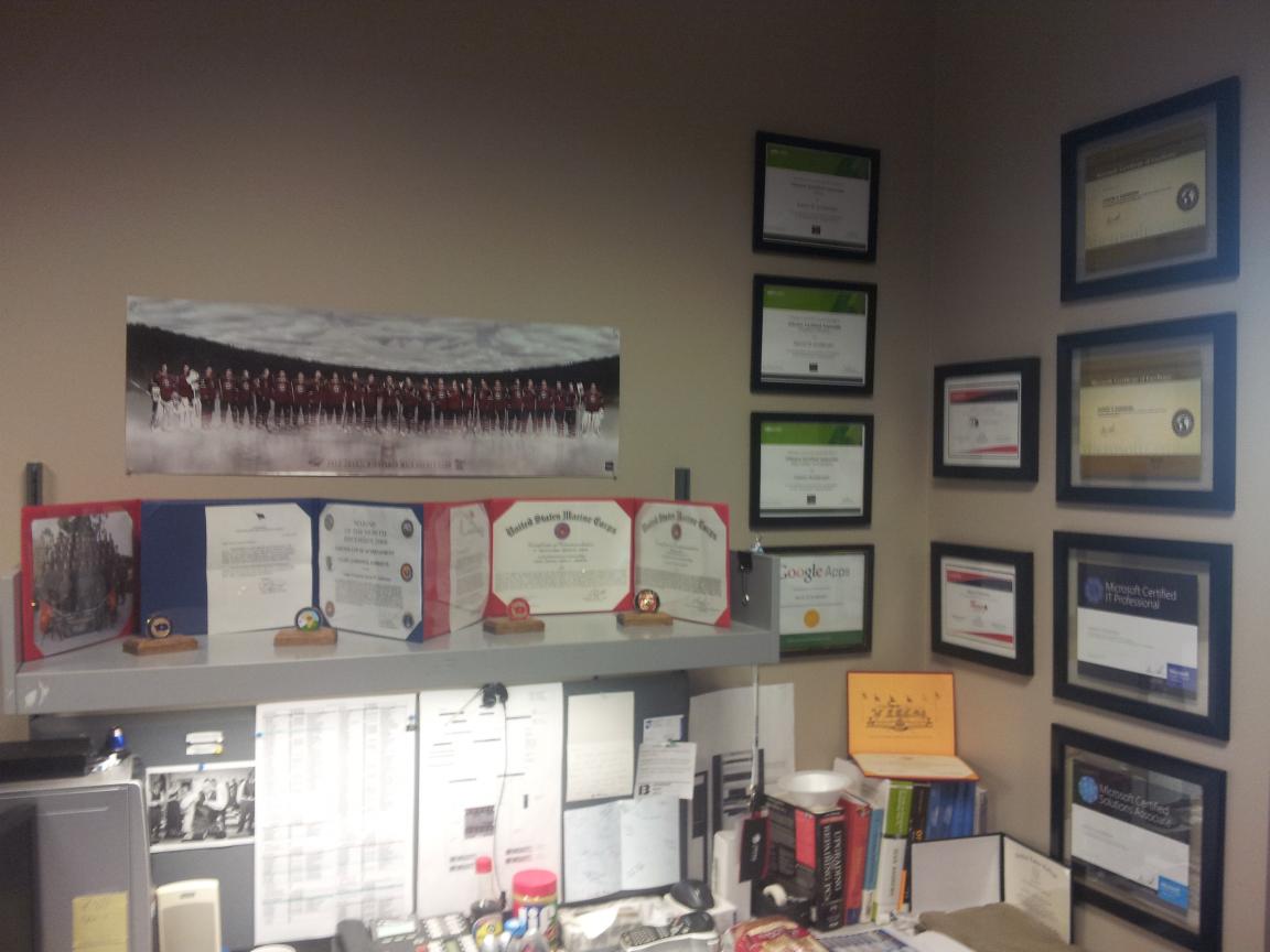 Displaying certifications in office/cubicle? — TechExams Community