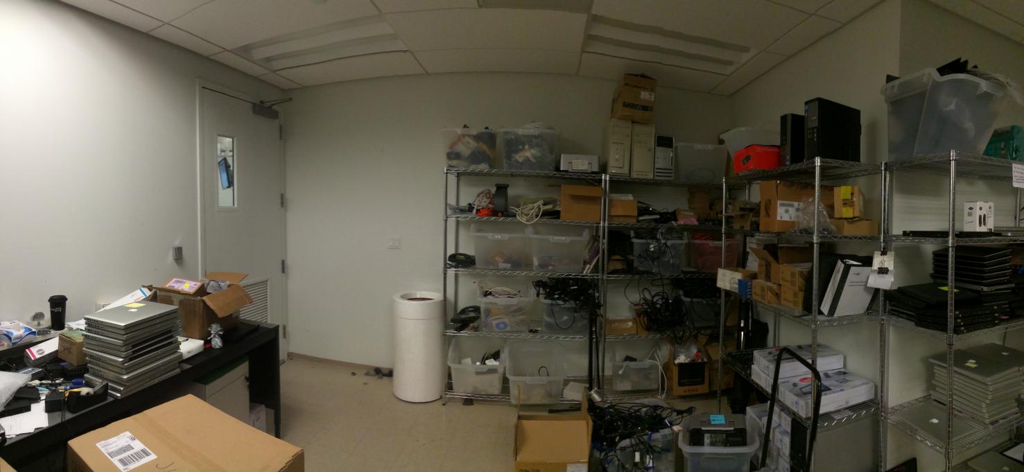 Advice on managing computer hardware storage/configuring room ...