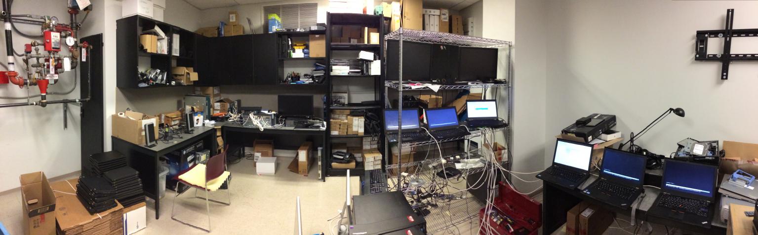 Advice on managing computer hardware storage/configuring room ...