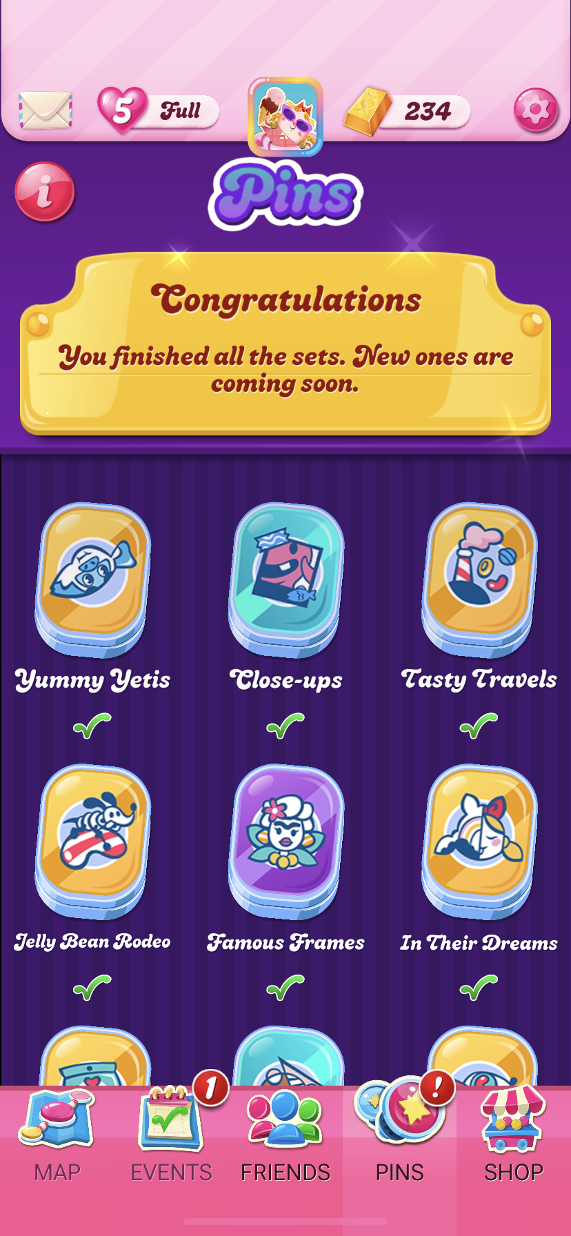 Card collecting mini game - King Community