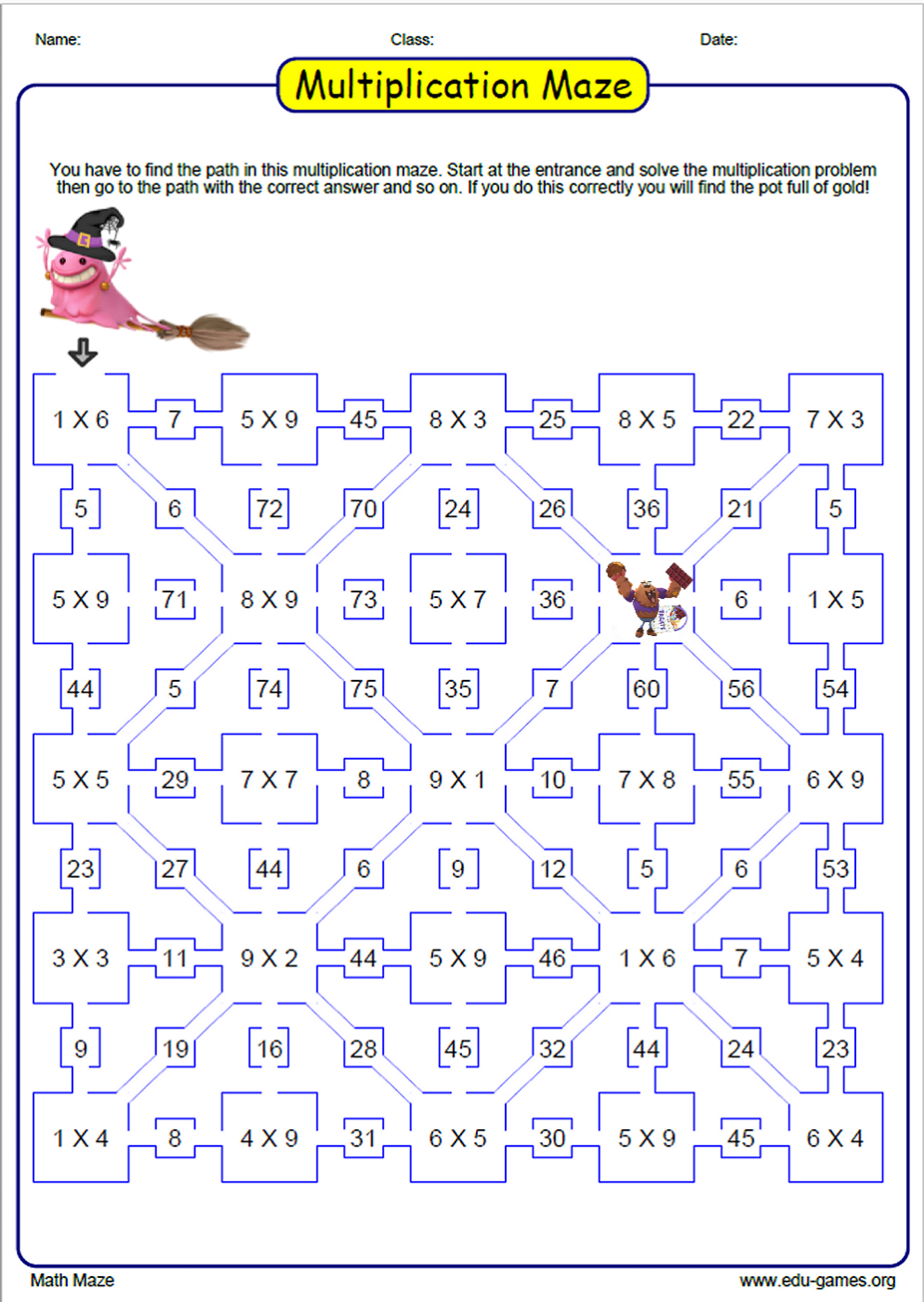 Who Would Like To Do A Multiplication Maze King Community