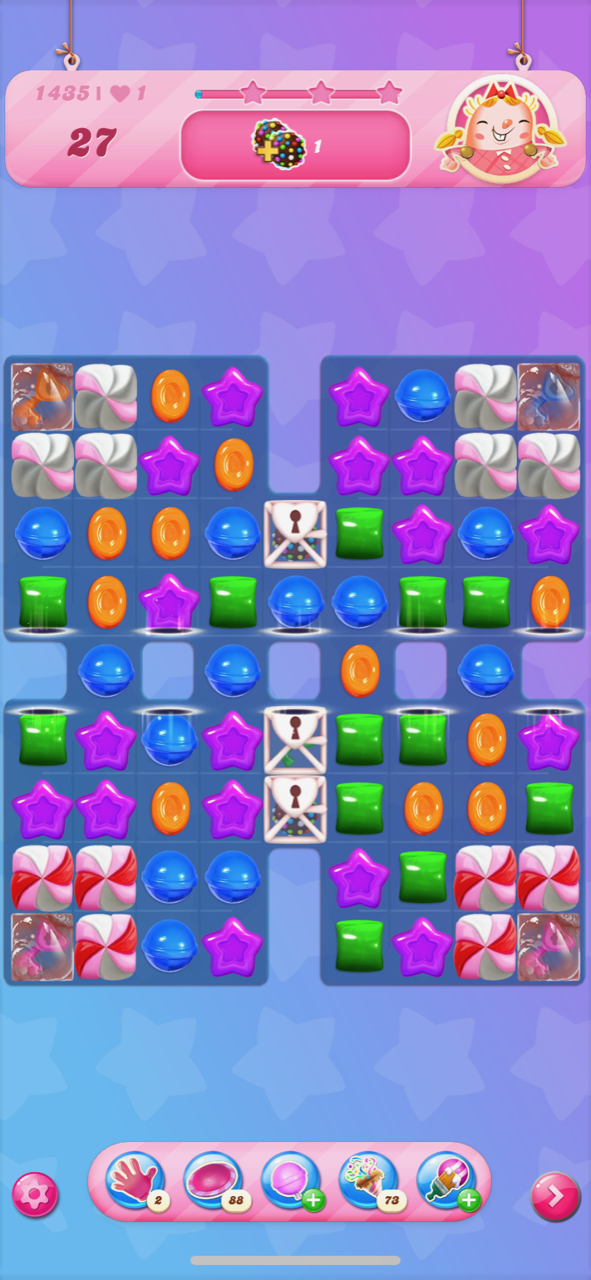 Level 1435 has 2 color bombs and a as passing. Please explain - King ...