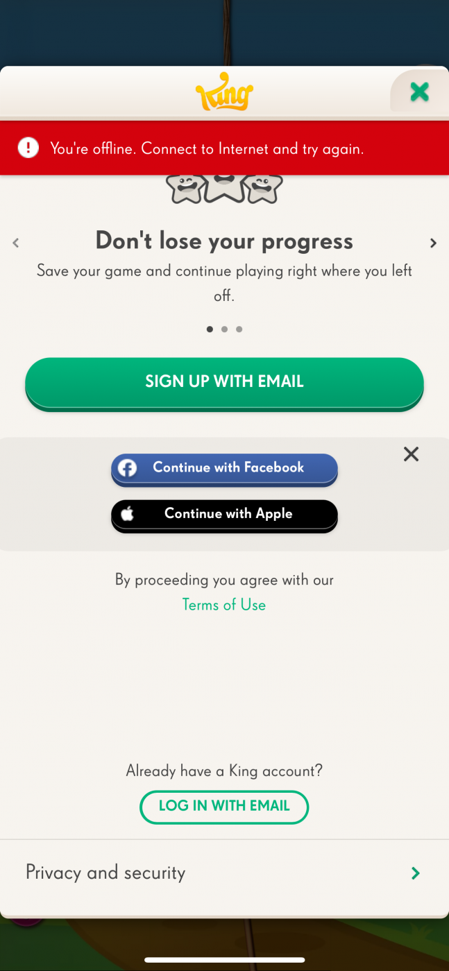 Youre offline. Connect to Internet — King Community