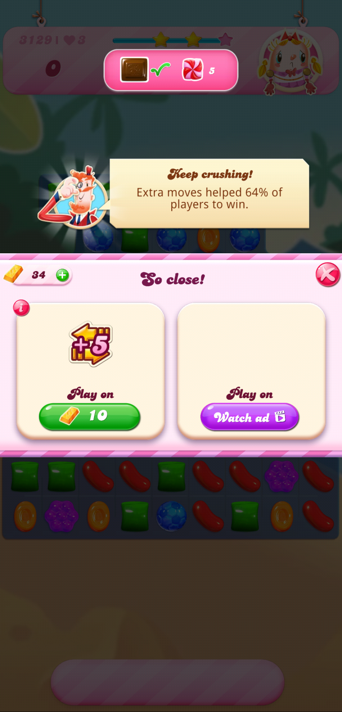 Why ads are not play for extra move, this issue occurs continue since 2 ...