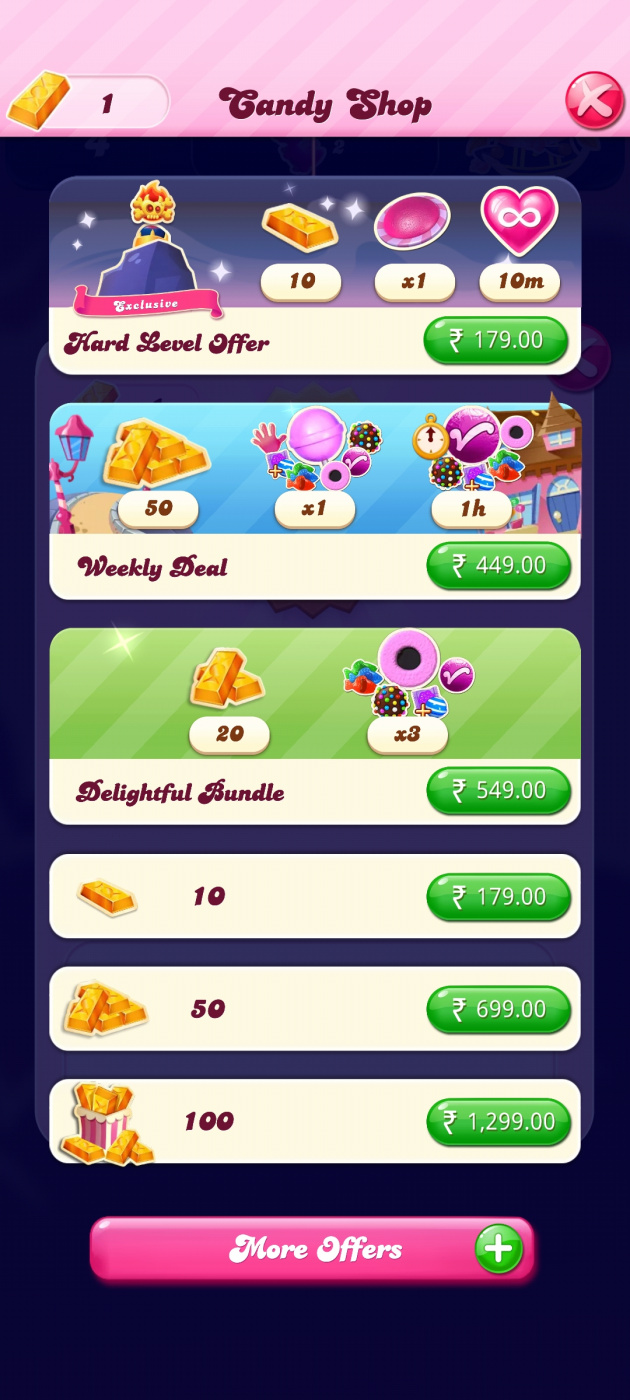 I don't receive purchase gold bar & other reward — King Community