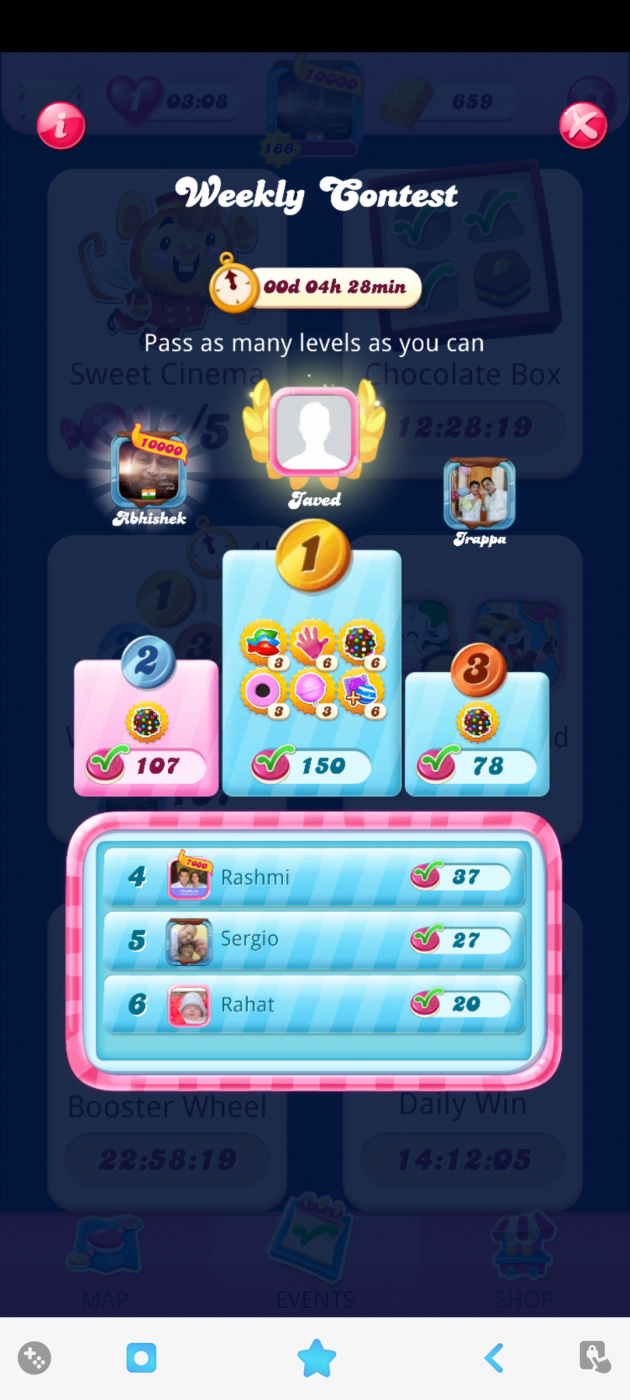 Why players not in my friends list competing with me in weekly contest ...