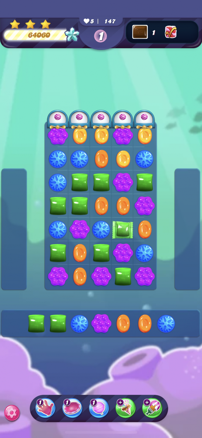 Level 147 has the missing chocolate glitch 12/10/21 — King Community