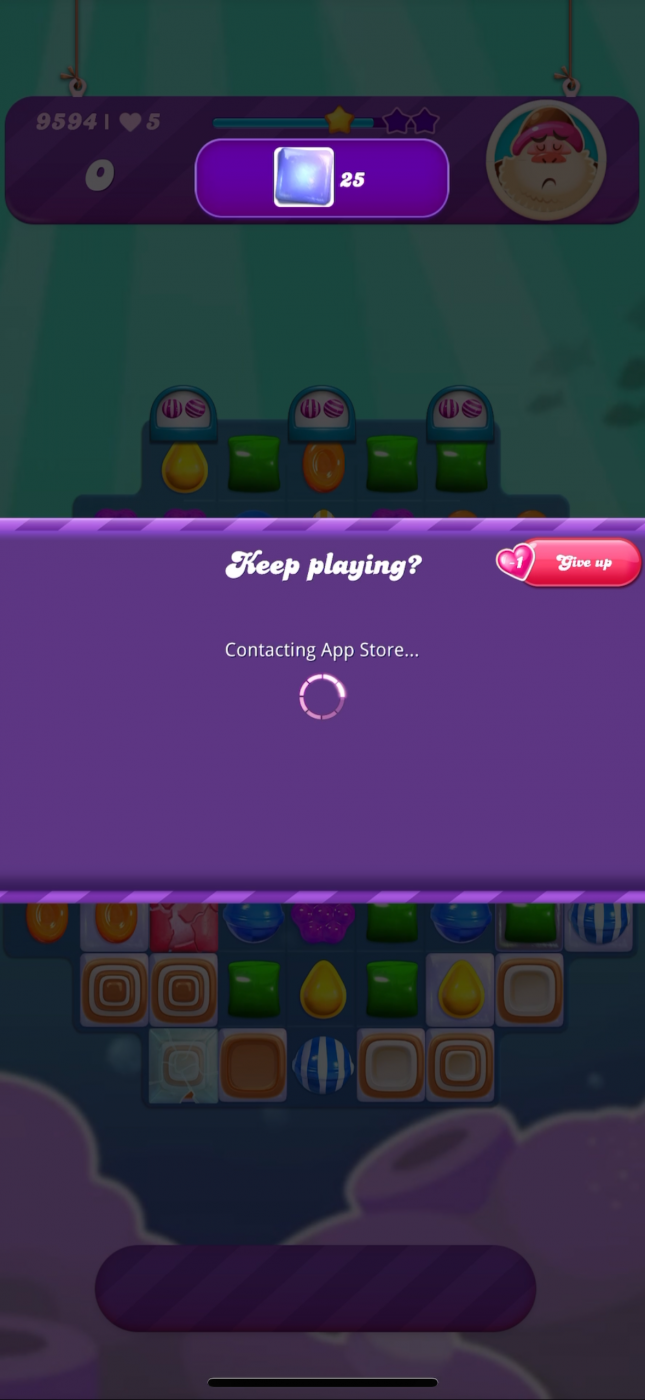 Candy crush wouldn’t connect to the server and I lost my challenge ...