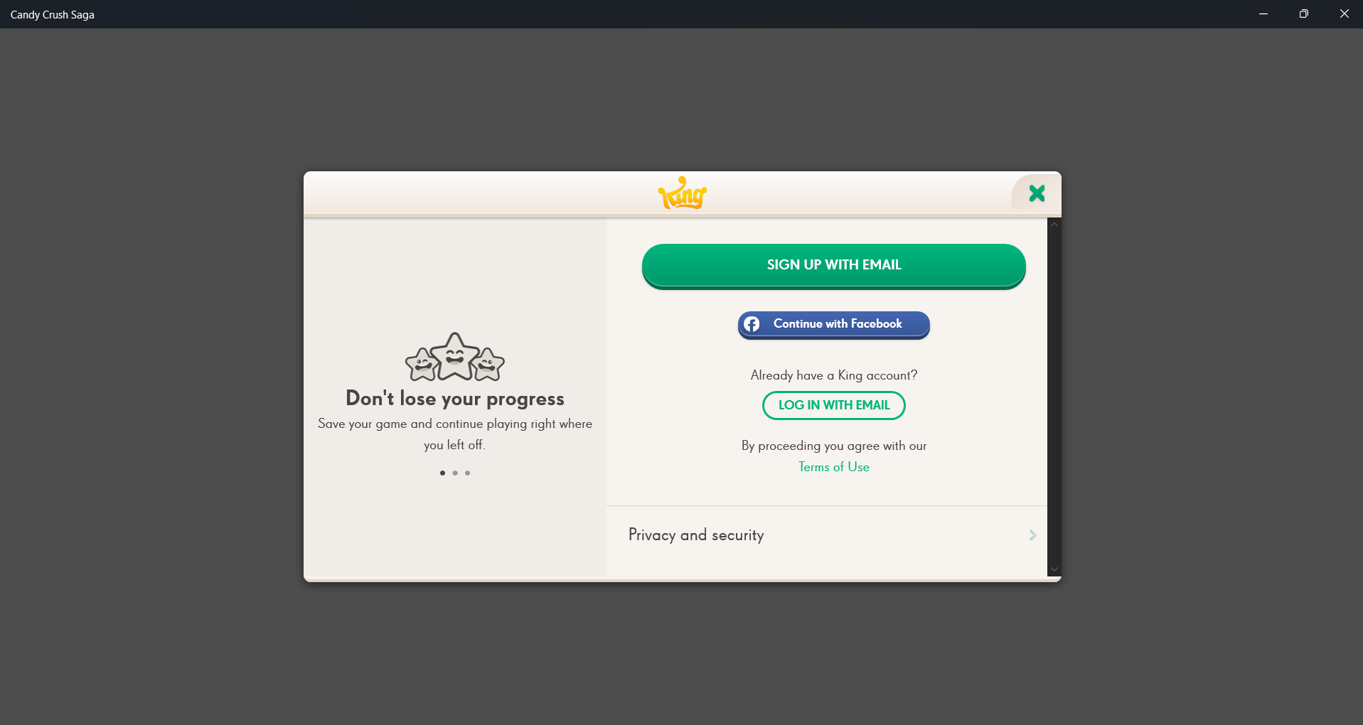 Where do I log in? - King Community