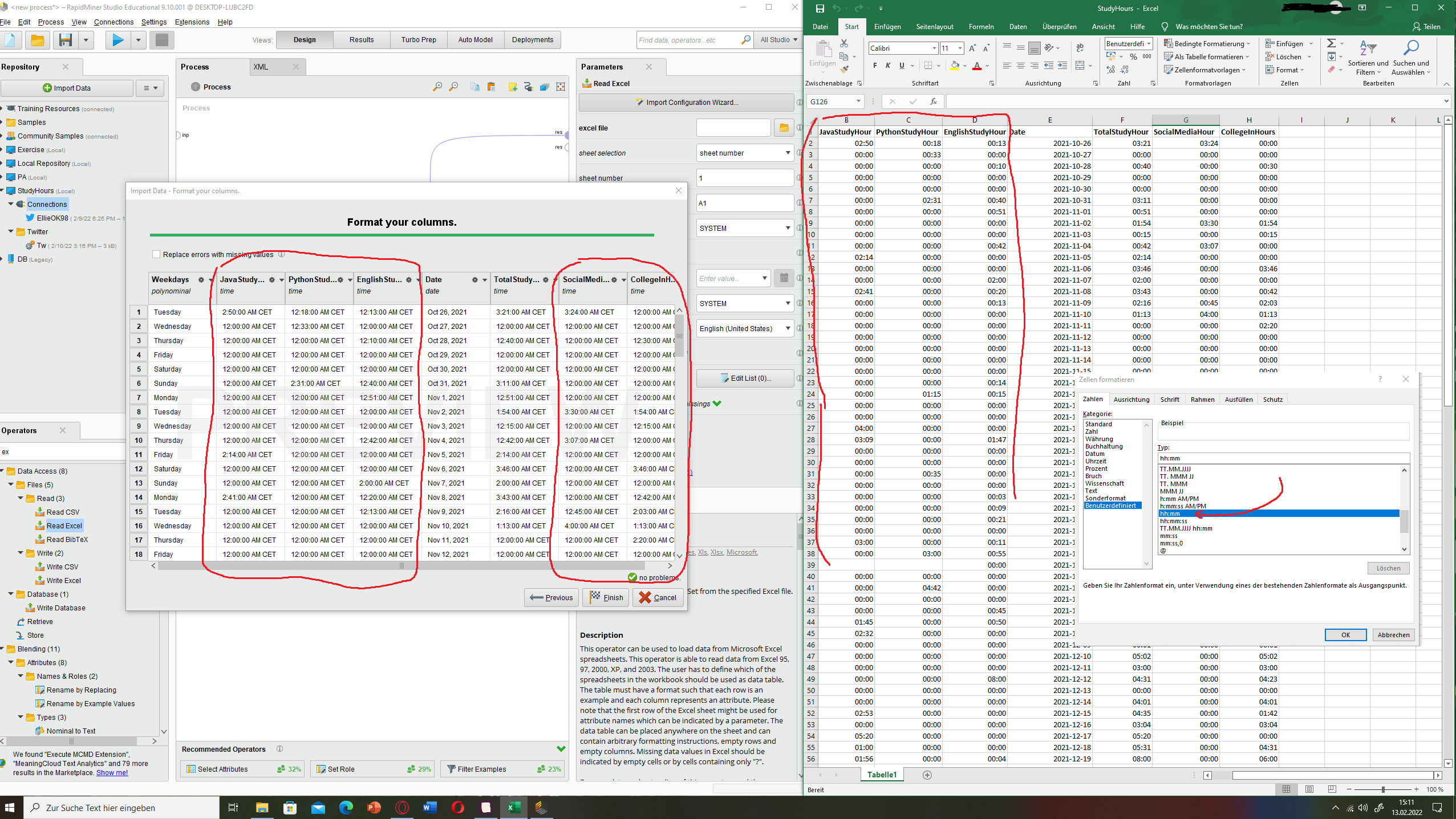 Right Import Format For Columns RapidMiner Community