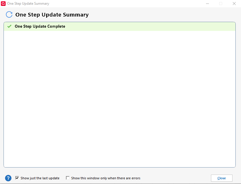 R53.16 - One Step Update Problems — Quicken