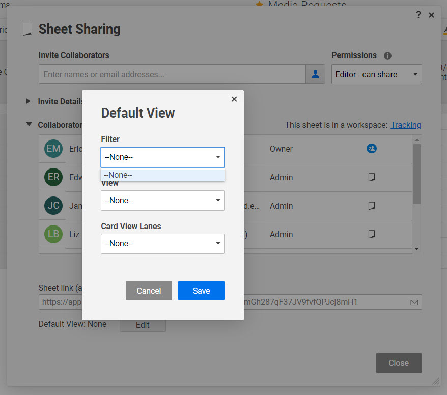 Filters Aren t Available In Default Filter Dropdown Smartsheet Community