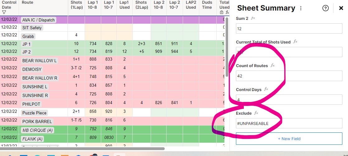 Excluding Multiple Options From A COUNTIF Istext cell Smartsheet