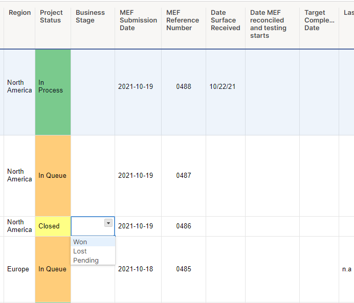 Auto populating A Drop down Cell Based On The Drop down Selection From 
