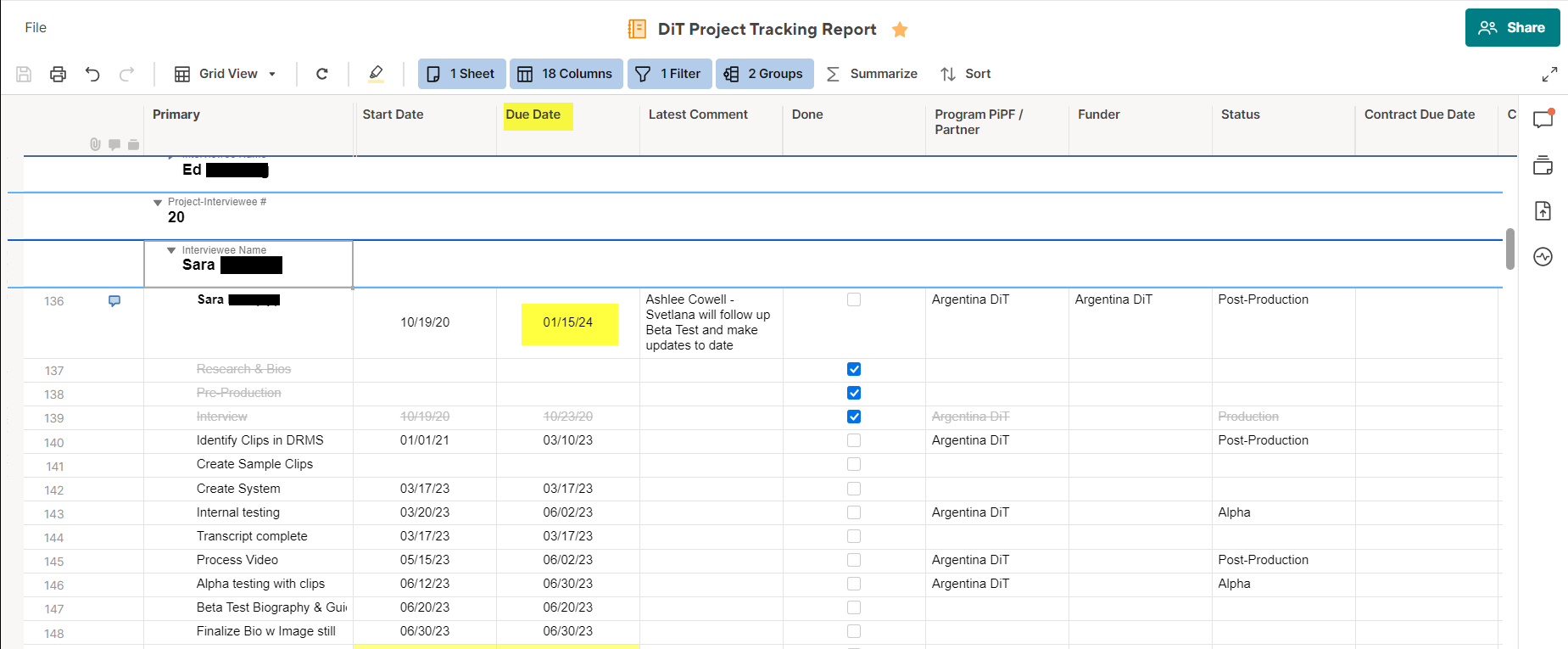 How Do I Sort By Due Date In A Report Smartsheet Community