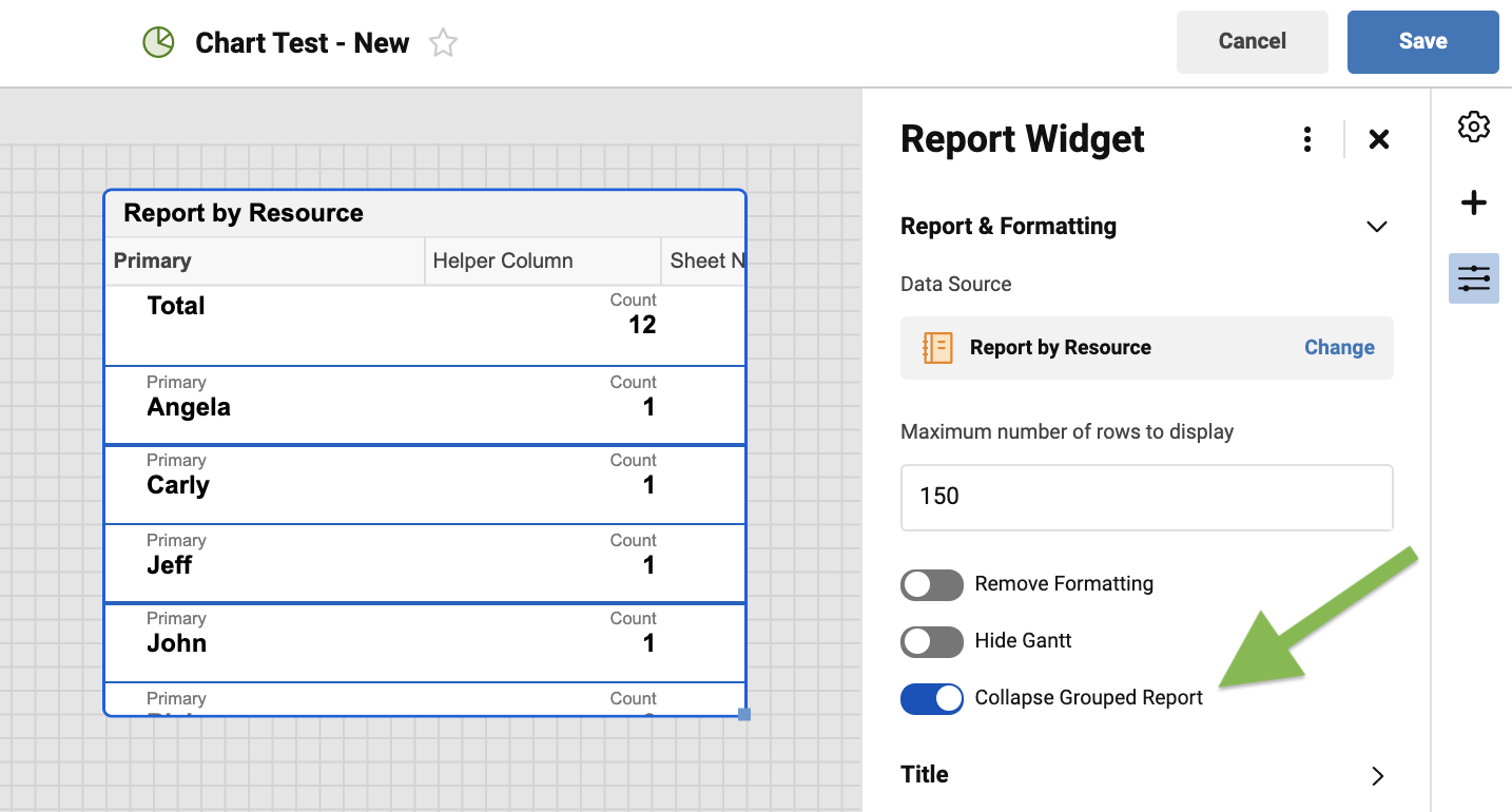 Displaying Report Summary Data On A Dashboard Smartsheet Community