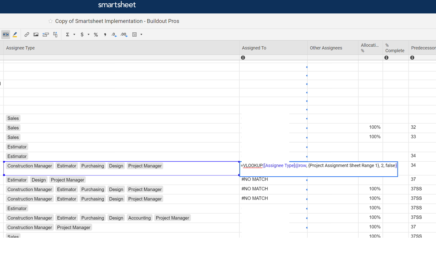 VLOOKUP With Multi Select Column Smartsheet Community