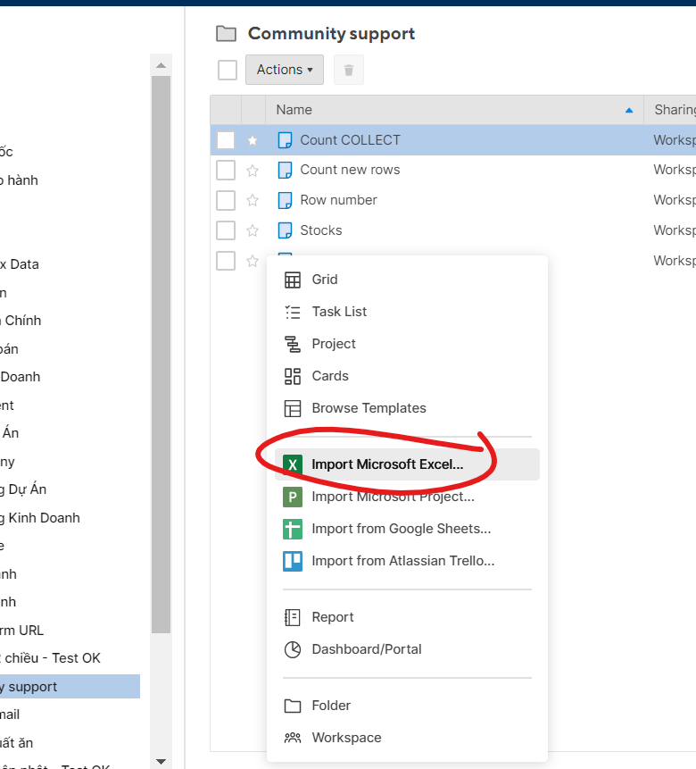 How To Import An MS EXcel Sheet With Embedded Links In Cells