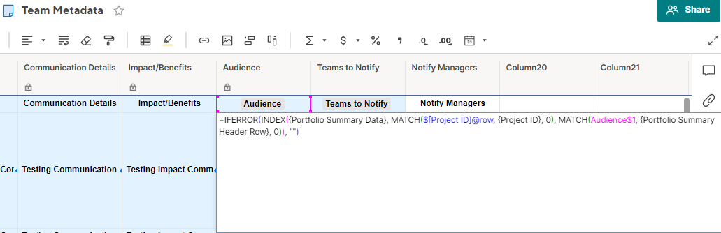 Using Index Match For Multiple Value Dropdowns Smartsheet Community