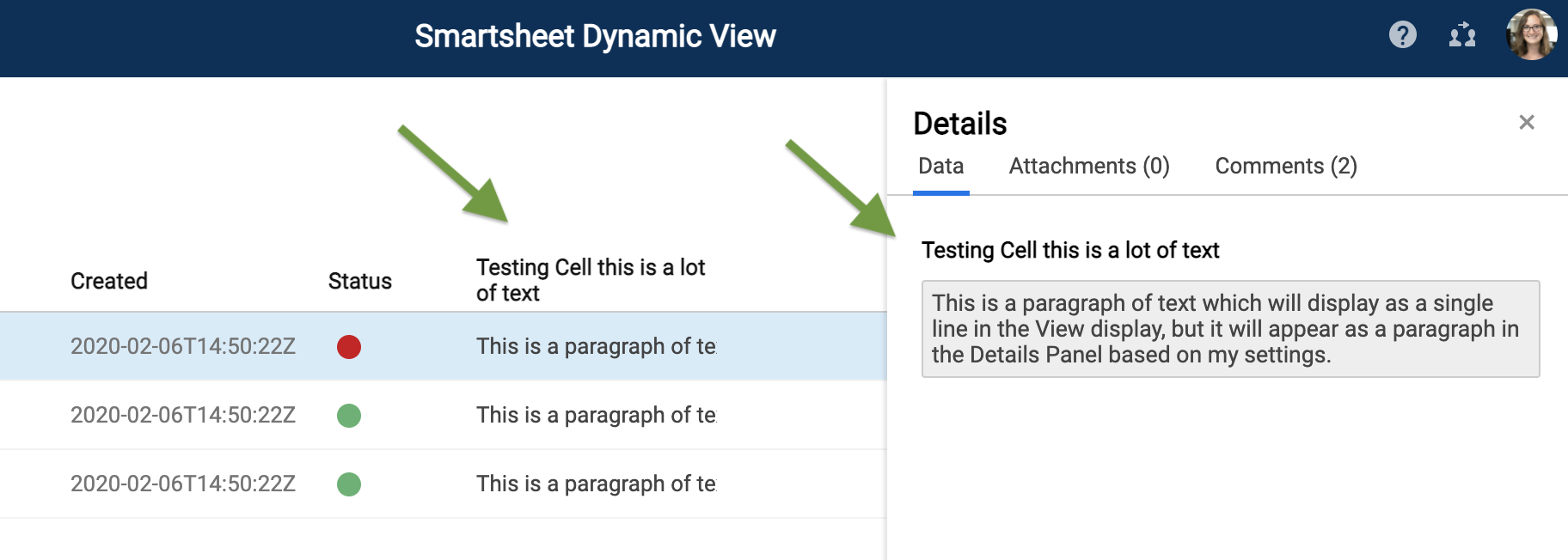 Dynamic View How Do I Make The Multiple Line Work When A Field Is